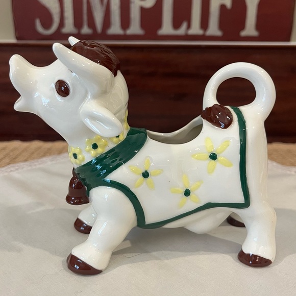Kitchen | Hand Painted Ceramic Cow For Creamermilk | Poshmark